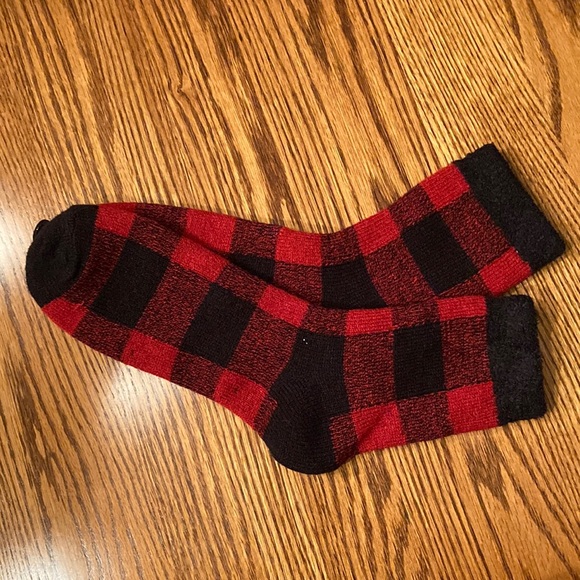 Accessories | Nwt Buffalo Plaid Fleece Lined Socks | Poshmark